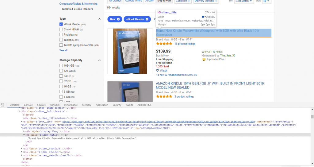 Learning how to scrape the data from eBay | Diggernaut
